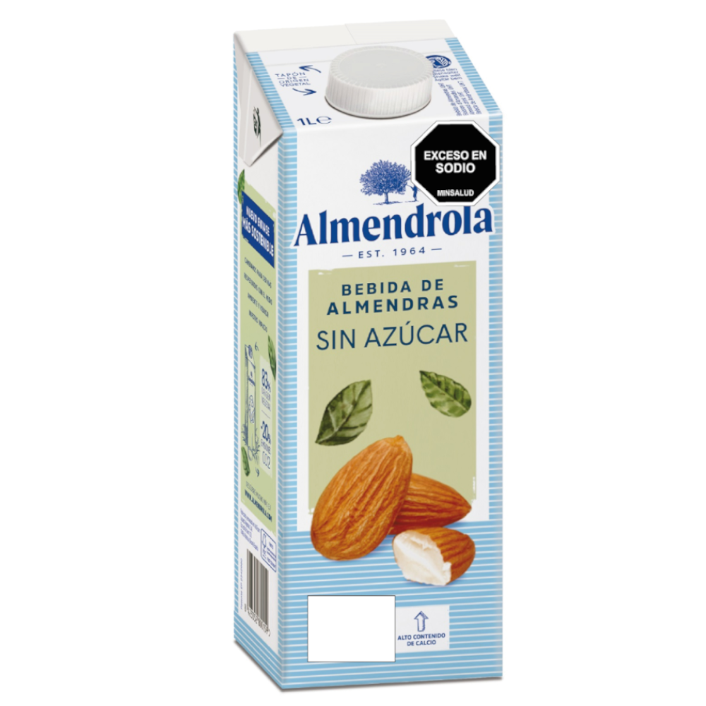 Bebida Almendra Sin Azúcar ALmendrola Tetrapak 1000Ml | SuperBooM